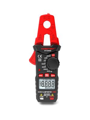 China HT200D AC DC Clamp Meter , Mini Clamp Meter With Resistance Data Max Hold / Continuity for sale