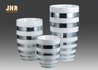 China Resin Fiberglass Flower Pots Trumpet Shape Lightweight for sale