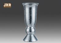 China Mosaic Glass Table Vase Homewares Decorative Items Silver Floor Vase For Living Room for sale