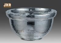 China Creative Silver Mirrored Mosaic Fiberglass Flower Bowls Indoor Decor for sale