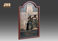 China Route 66 Wall Signs The Mother Road Wall Decor Antique Wooden Motorcycle Wall Plaques for sale