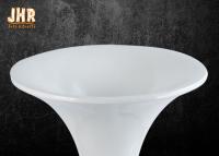 China Large Decorative Fiberglass Floor Vases Plant Pots Glossy White Indoor Decor for sale