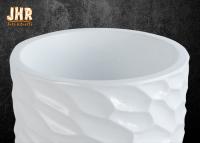 China Decorative Modern Style Fiberglass Flower Pots For Artificial Plants 2 Sizes for sale
