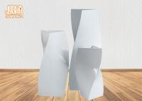 China 3 Piece Indoor Geometric Shaped Contemporary Flower Pots For Hotel Mall for sale