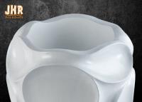 China Creative Wavy Pattern Fiberglass Flower Pots / Floor Vases Lightweight for sale