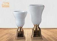 China Creative Shape Fiberglass Centerpiece Table Vases Decorative Planters for sale
