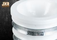 China Modern Style Cylinder Fiberglass Flower Pots With Silver Mirror Mosaic Finish for sale