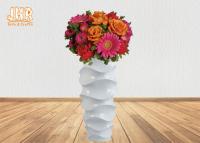 China Creative Shape Fiber Glass Planters / Resin Vases for sale