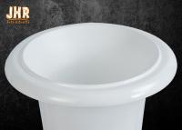 China Classic Glossy White Fiberglass Urn Planters Wedding Centerpiece Table Vases for sale