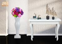China White Fiberglass Floor Vases Homewares Decorative Items Wedding Centerpiece Table Vases for sale