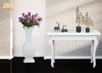 China Decorative Glossy White Fiberglass Centerpiece Table Vases Floor Vases for sale