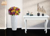 China Decorative Modern Style Fiberglass Flower Pots For Artificial Plants 2 Sizes for sale