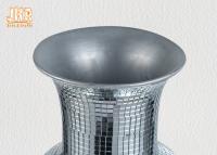 China Classic Mirror Mosaic Fiberglass Planters Table Vases For Home Hotel Wedding for sale