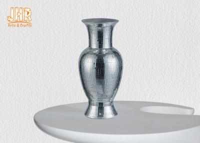 China Classic Mirror Mosaic Fiberglass Planters Table Vases For Home Hotel Wedding for sale