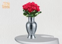 China Classic Mirror Mosaic Fiberglass Planters Table Vases For Home Hotel Wedding for sale