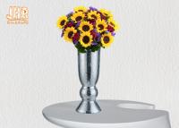 China Mosaic Glass Table Vase Homewares Decorative Items Silver Floor Vase For Living Room for sale