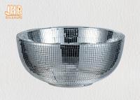 China Silver Mosaic Glass Flower Bowls Fiberglass Table Vases Round Flower Pots Decorative Vases for sale