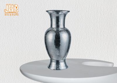 China Home Decor Mosaic Glass Table Vase Fiberglass Flower Pots Wedding Centerpiece Table Vases for sale