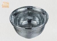 China Creative Silver Mirrored Mosaic Fiberglass Flower Bowls Indoor Decor for sale