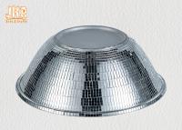 China Round Shape Shining Fiberglass Flower Bowls Silver Mosaic Glass 31cm × 11cm for sale