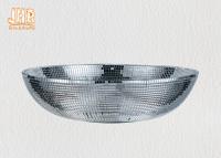 China Silver Mirror Mosaic Fiberglass Flower Pots Modern Style Indoor Decoration for sale