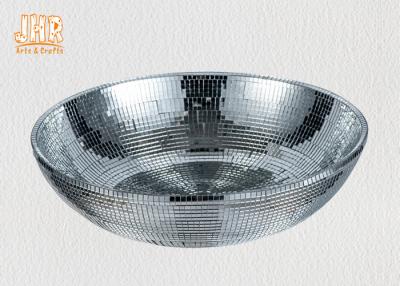 China Silver Mirror Mosaic Fiberglass Flower Pots Modern Style Indoor Decoration for sale