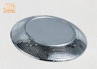 China Silver Mosaic Glass Fiberglass Decoration Centerpiece Table Vases Decorative Bowl for sale