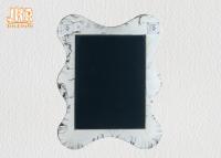China Irregular Marbling Fiberglass Furniture Decorative Marble Framed Wall Mirror for sale
