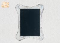 China Home Decor Marbling Frame Fiberglass Wall Vanity Mirror Marble Bordered Design for sale