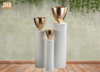 China Frosted Planters White Planter Clay Pot Planters Black Pedestal Garden Planters Flower Planter Plant Stand for sale