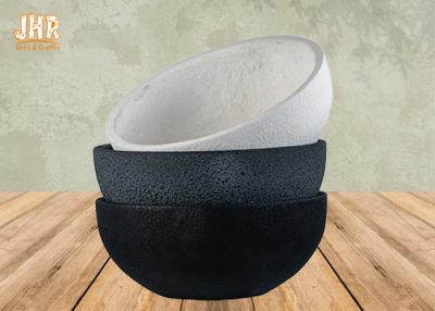 China Waterproof Fiberclay Pot Planter Clay Flower Pots White Black Gray Color Round Outdoor Planters for sale