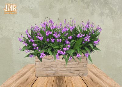 China Rectangular Flowerpots Fiber Clay Flower Pots Bricks Design Clay Pot Planter Set Garden Planters for sale