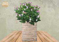 China Square Planters Fiberclay Plant Pots Clay Flower Pots Bricks Pots Outdoor Planters Garden Pots for sale