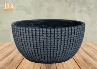 China Bowl Planters Fiber Clay Flower Pots Garden Pots Outdoor Planters Patio Planters Flower Planter for sale