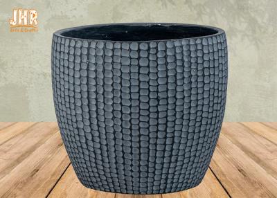 China Grey Pots Resin Plant Pots Round Planters Outdoor Pot Planters Clay Pots Garden Flowerpots Pot Flower for sale