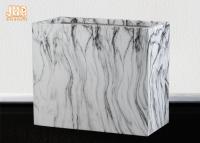 China Rectangular Pots Marble Plant Pots Clay Flower Pots MGO Pot Planters Indoor Planters Flower Planter for sale
