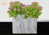 China Rectangular Pots Marble Plant Pots Clay Flower Pots MGO Pot Planters Indoor Planters Flower Planter for sale