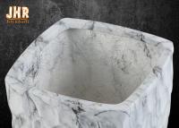 China Marble Flower Pots Fiber Clay Plant Pots Decorative Clay Pots Resin Pot Planters Indoor Planters for sale
