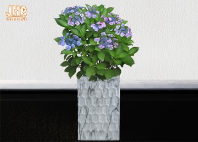 China Clay Floor Vases Homewares Decorative Items Fiberclay Flower Pots Clay Plant Pots Marbling for sale