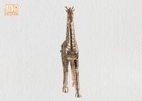 China Standing Gold Leaf Polyresin Animal Figurines Zebra Sculpture Table Statue Decor for sale