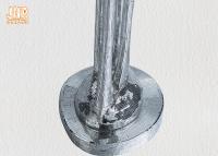 China 183cm H Silver Mosaic Glass Polyresin Animal Figurines Giraffe Sculpture Floor Statue for sale