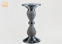 China Lightweight Glass Fiberglass Furniture Pedestal Plant Stand Round Corner Table for sale