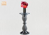 China Lightweight Glass Fiberglass Furniture Pedestal Plant Stand Round Corner Table for sale