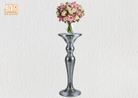 China Silver Mosaic Glass Fiberglass Furniture Round Pedestal End Table Modern Style for sale