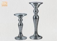 China Silver Mosaic Glass Fiberglass Furniture Round Pedestal End Table Modern Style for sale