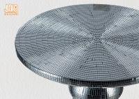 China Two Size Glass Fiberglass Furniture Pedestal Plant Stand Round End Table for sale