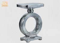 China Silver Mirror Mosaic Fiberglass Furniture Modern Style Pedestal End Table for sale