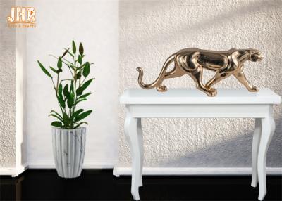 China Gold Foil Polyresin Animal Figurines Indoor Decor for sale