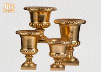 China Classic Fiberglass Urn Planters Homewares Decorative Items Wedding Centerpiece Table Vases for sale