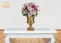 China Classic Fiberglass Urn Planters Homewares Decorative Items Wedding Centerpiece Table Vases for sale